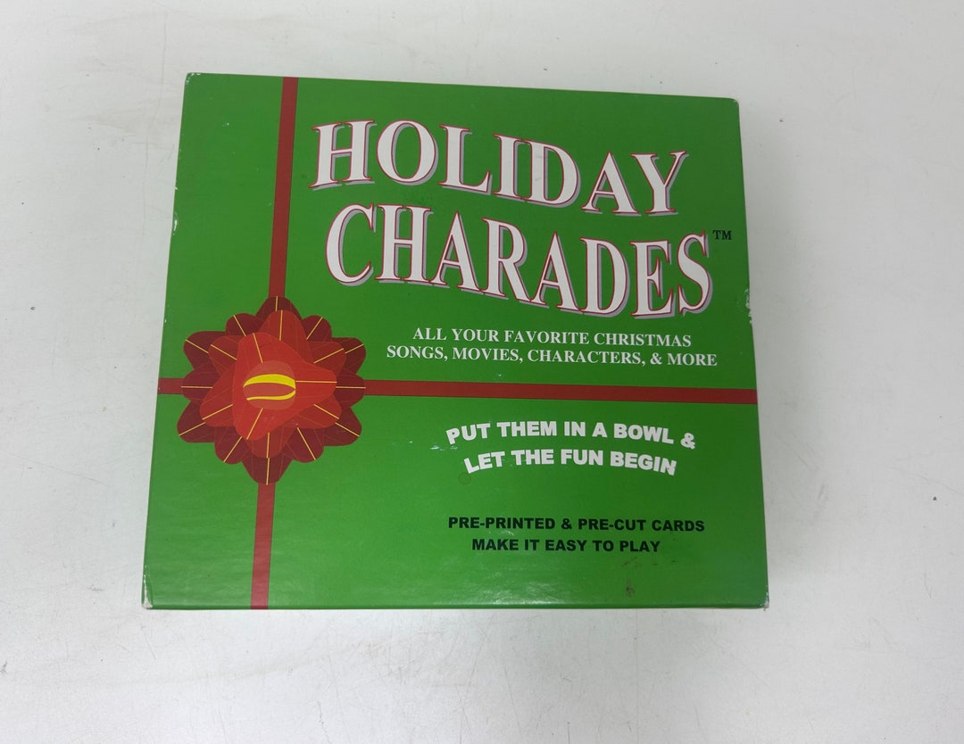 Vintage Holiday Charades Game, 63 Cards, 1999 Anton Publications, Great ...