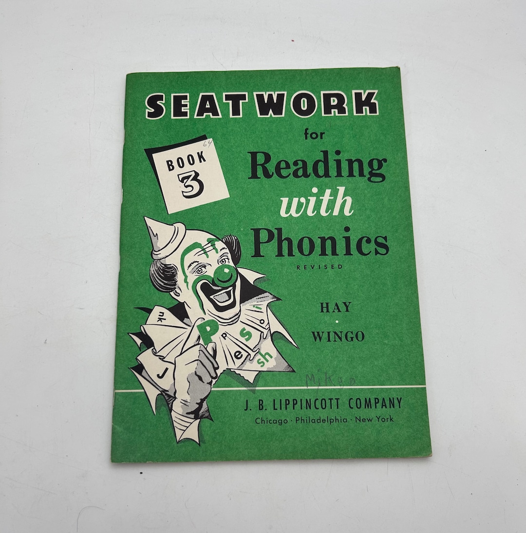 Vintage School Workbook: Seatwork for Reading With Phonics, Book 3 ...