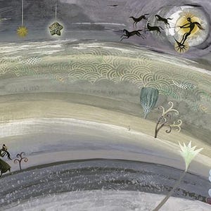 Earth, Heavens and the Underworld - Digital Print of an Illustration by ...