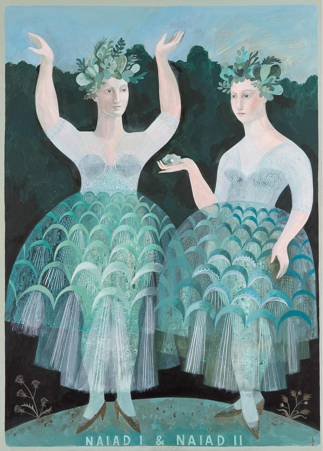 Naiad Art Print: Greek Mythology Water Nymphs, Signed A2 Giclée - Etsy