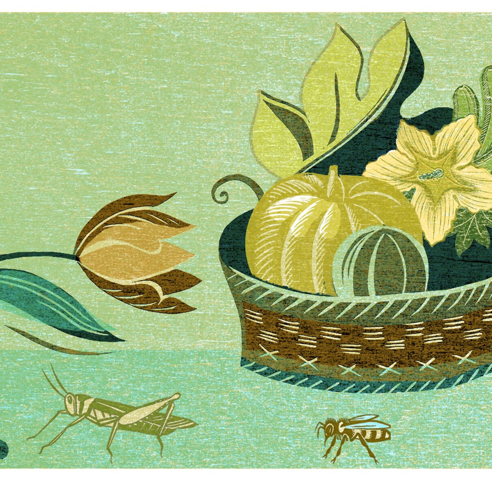 Still - Life - Digital Woodcut Print - Etsy