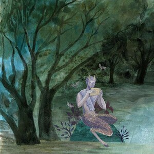 Pan in Arcadia - Print of an Illustration by Sarah Young - Etsy