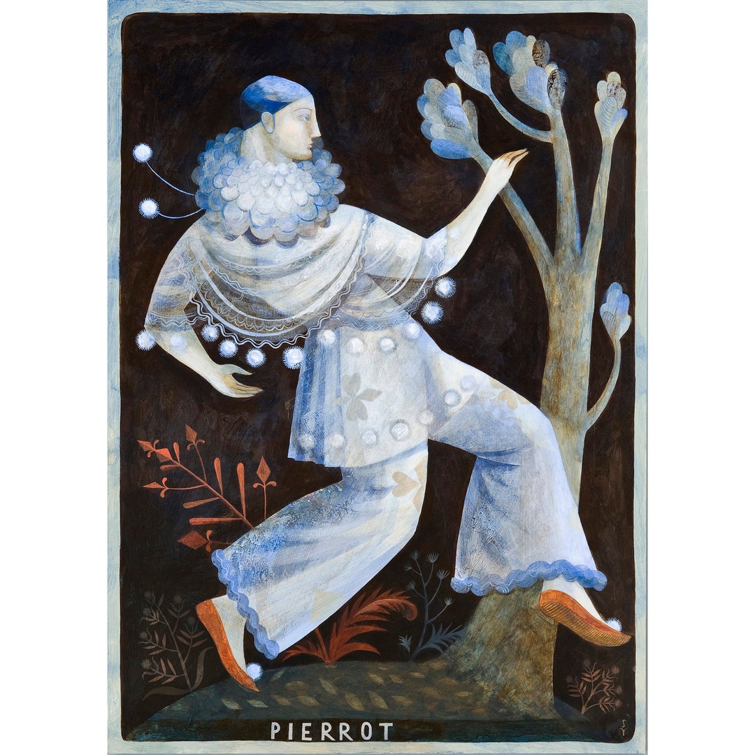 Pierrot / Commedia Dell'arte Print - Etsy