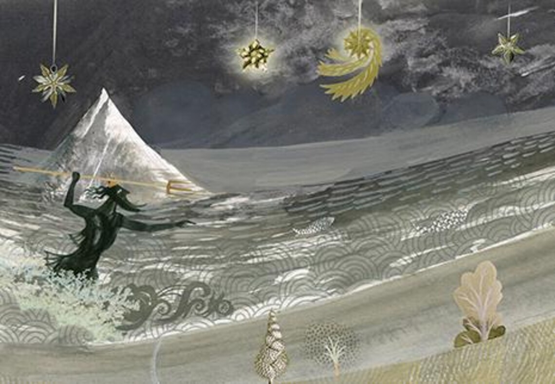 Earth, Heavens and the Underworld - Digital Print of an Illustration by ...