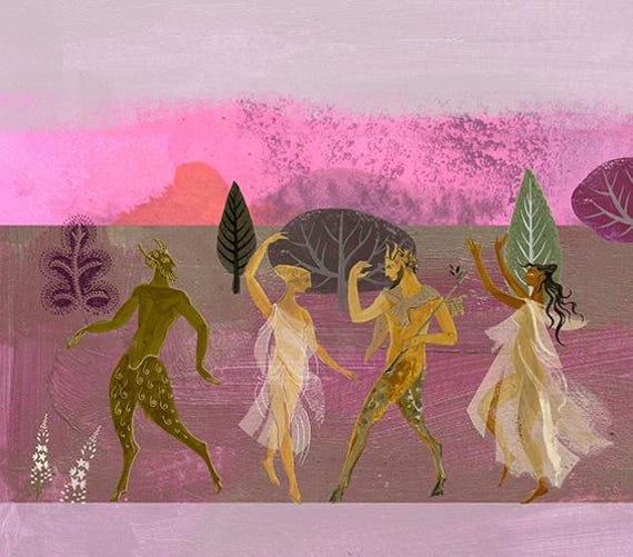Satyrs And Nymphs