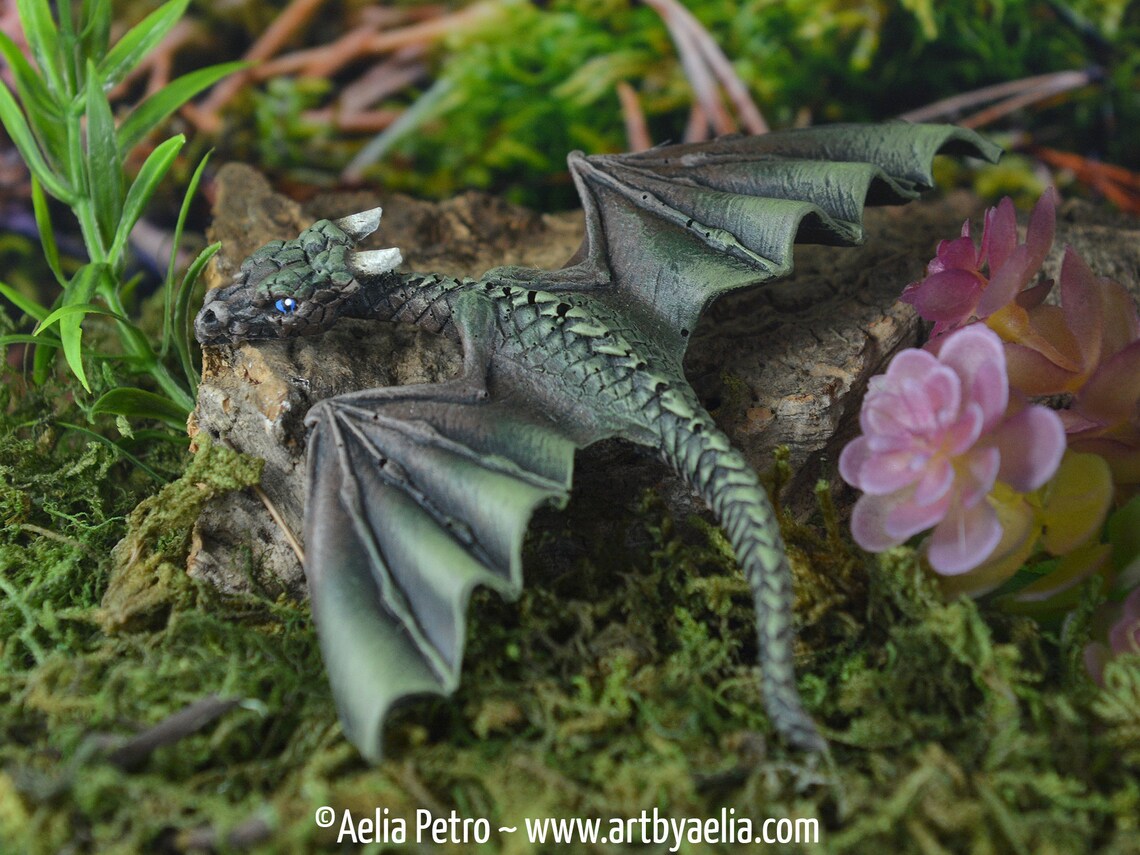 Dragon Barrette Earth Elemental Dragon PRE-ORDER Shipping - Etsy