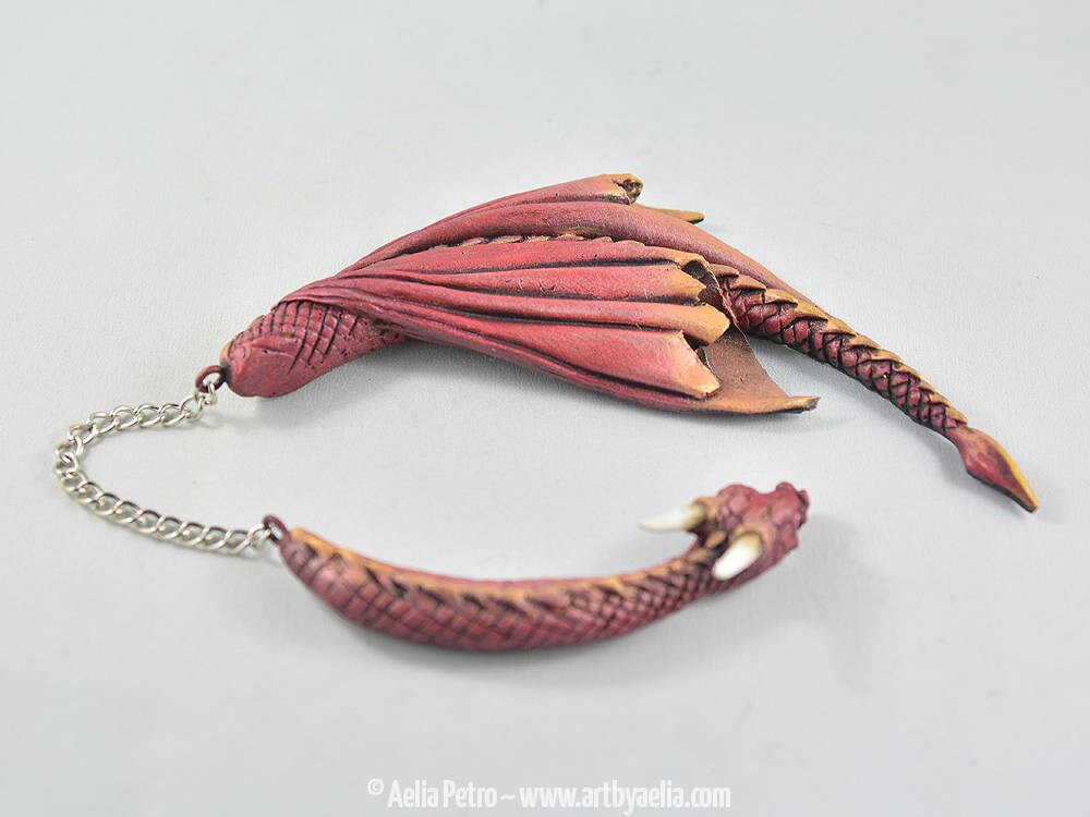 Dusty Rose Aurora Borealis Dragon Draper Necklace - IN STOCK and Ready ...
