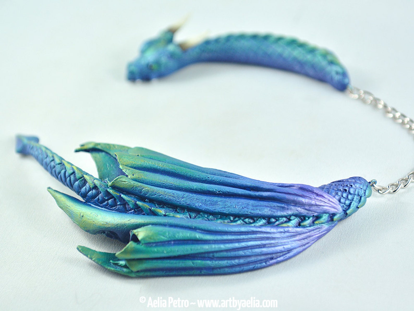 Dragon Draper Necklace - Aurora Borealis Dragon - IN STOCK and Ready to ...