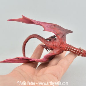 Realistic Baby Dragon Replica - Red and Pink Dragon - IN STOCK and ...