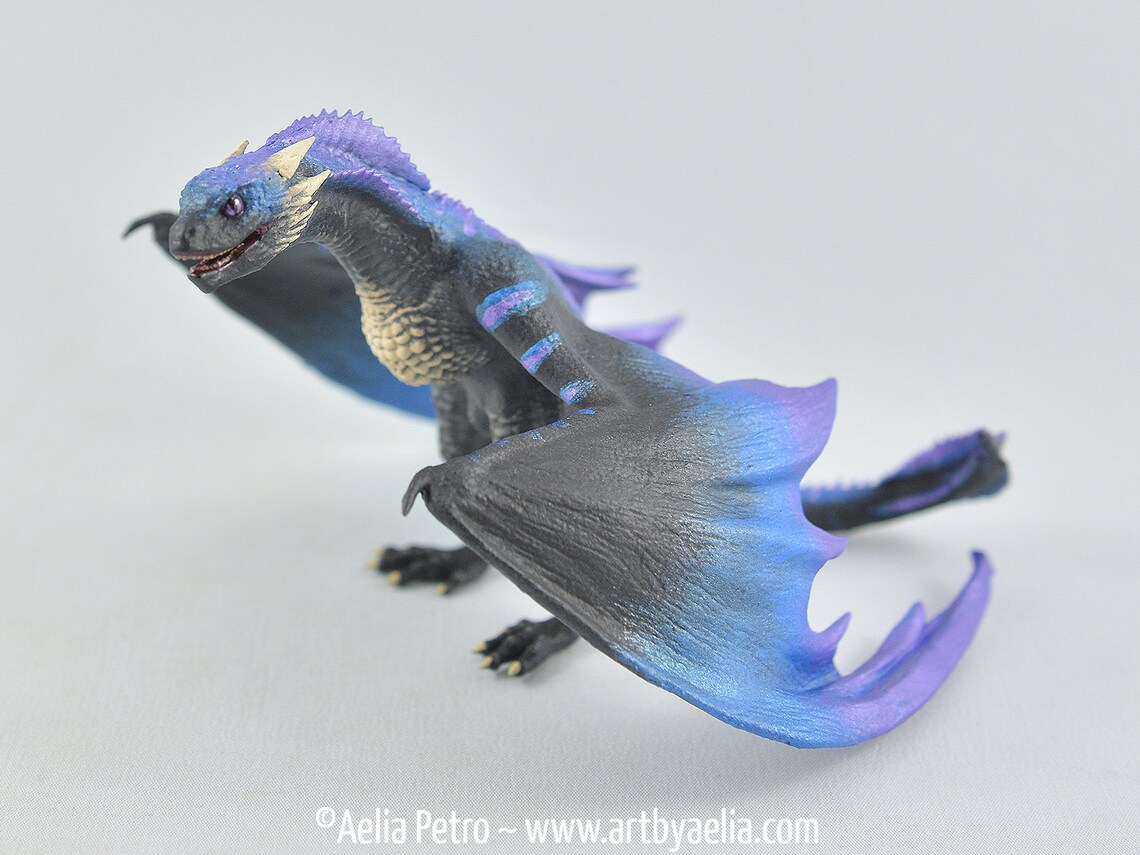 Realistic Baby Dragon Replica Figurine Phantom Aurora - Etsy