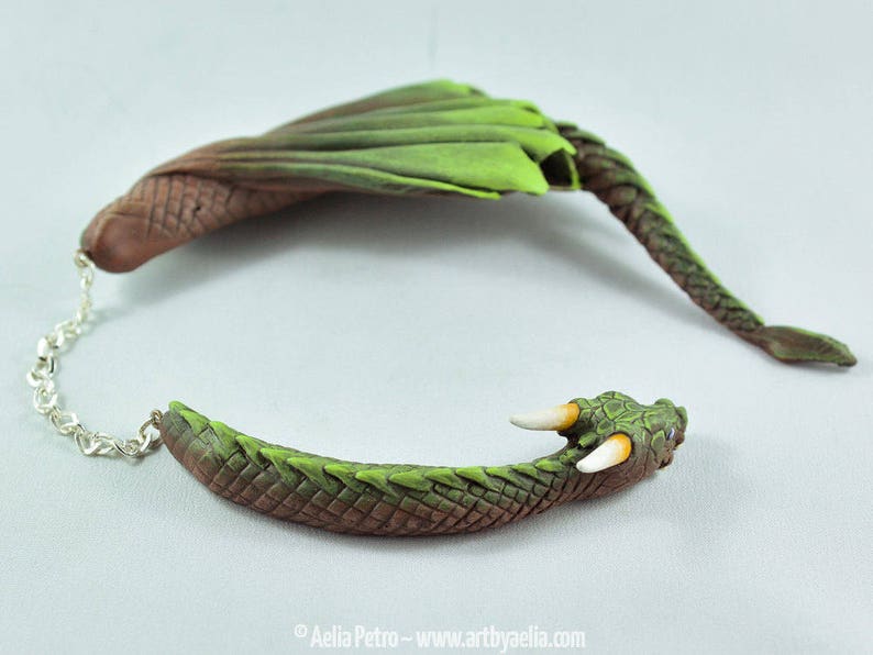 Earth Elemental Dragon Draper Necklace - IN STOCK and Ready to Ship - Etsy