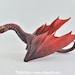 Realistic Baby Dragon Replica - Red Wyrm Dragon - PRE ORDER Shipping in ...