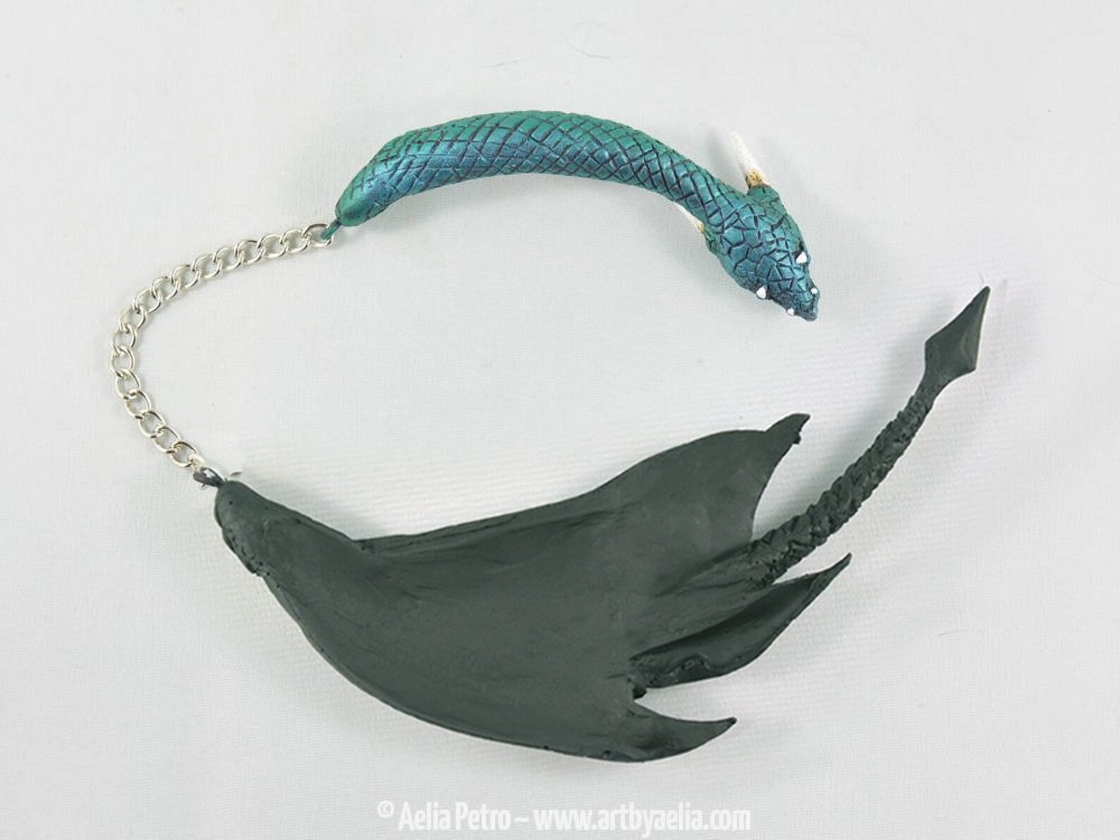 Seaspray Aurora Borealis Dragon Draper - Dragon Necklace - IN STOCK and ...