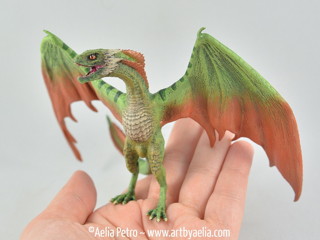 Realistic Baby Dragon Replica - Green and Bronze - IN STOCK and Ready ...