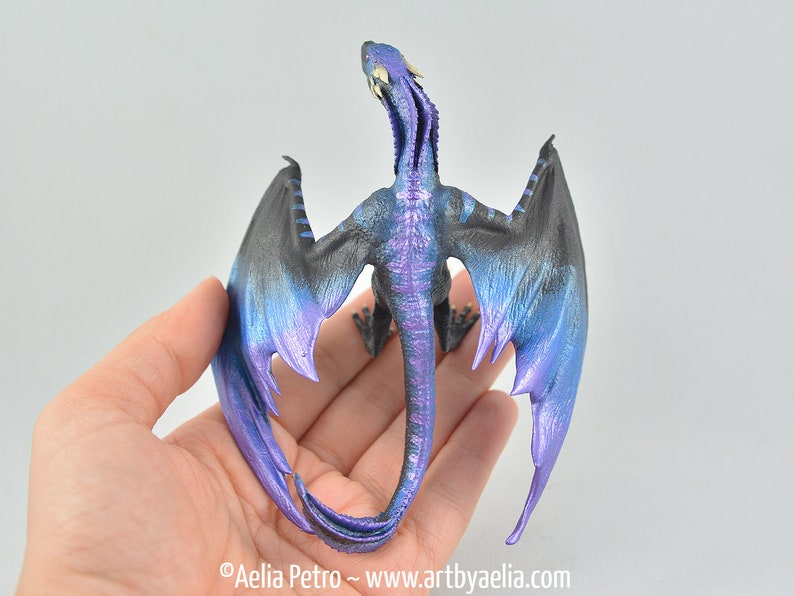 Realistic Baby Dragon Replica Figurine Phantom Aurora - Etsy