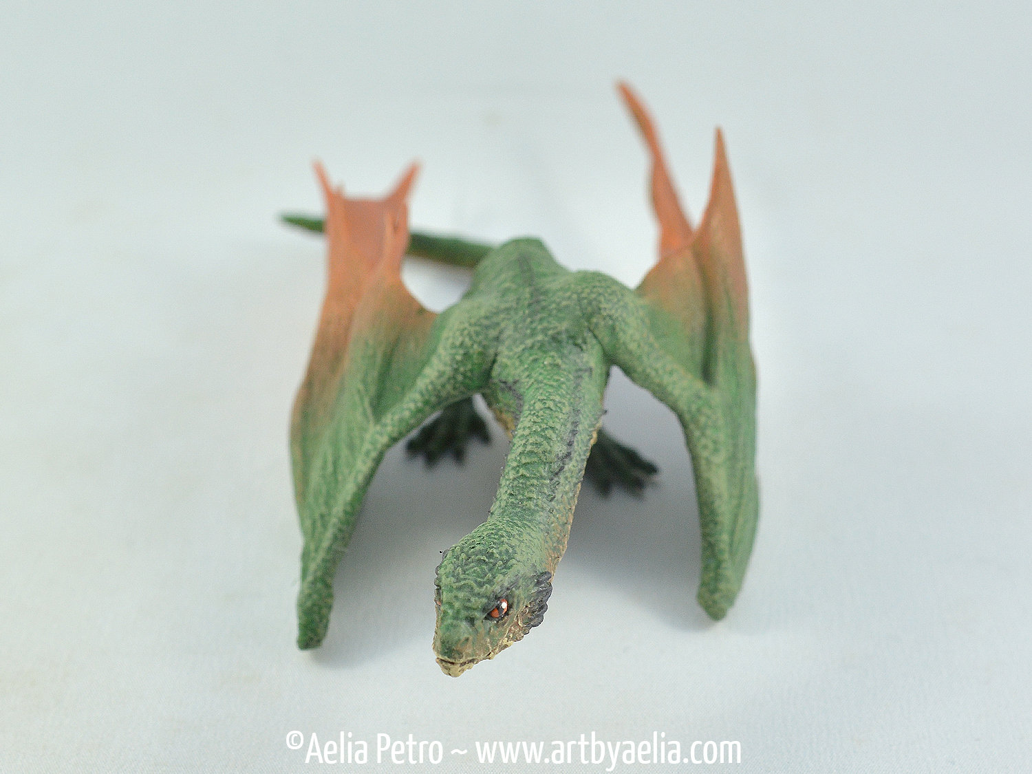 Realistic Baby Dragon Replica - Green and Bronze Wyrm Dragon - IN STOCK ...