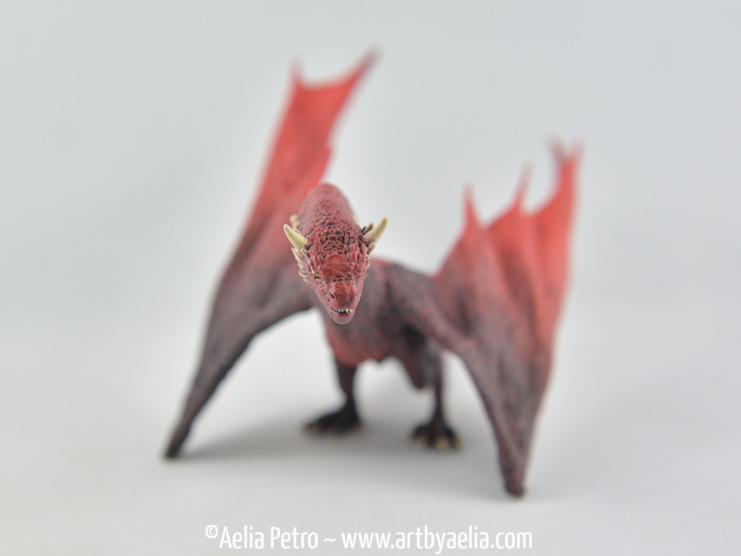 Realistic Baby Dragon Replica - Red Wyrm Dragon - PRE ORDER Shipping in ...
