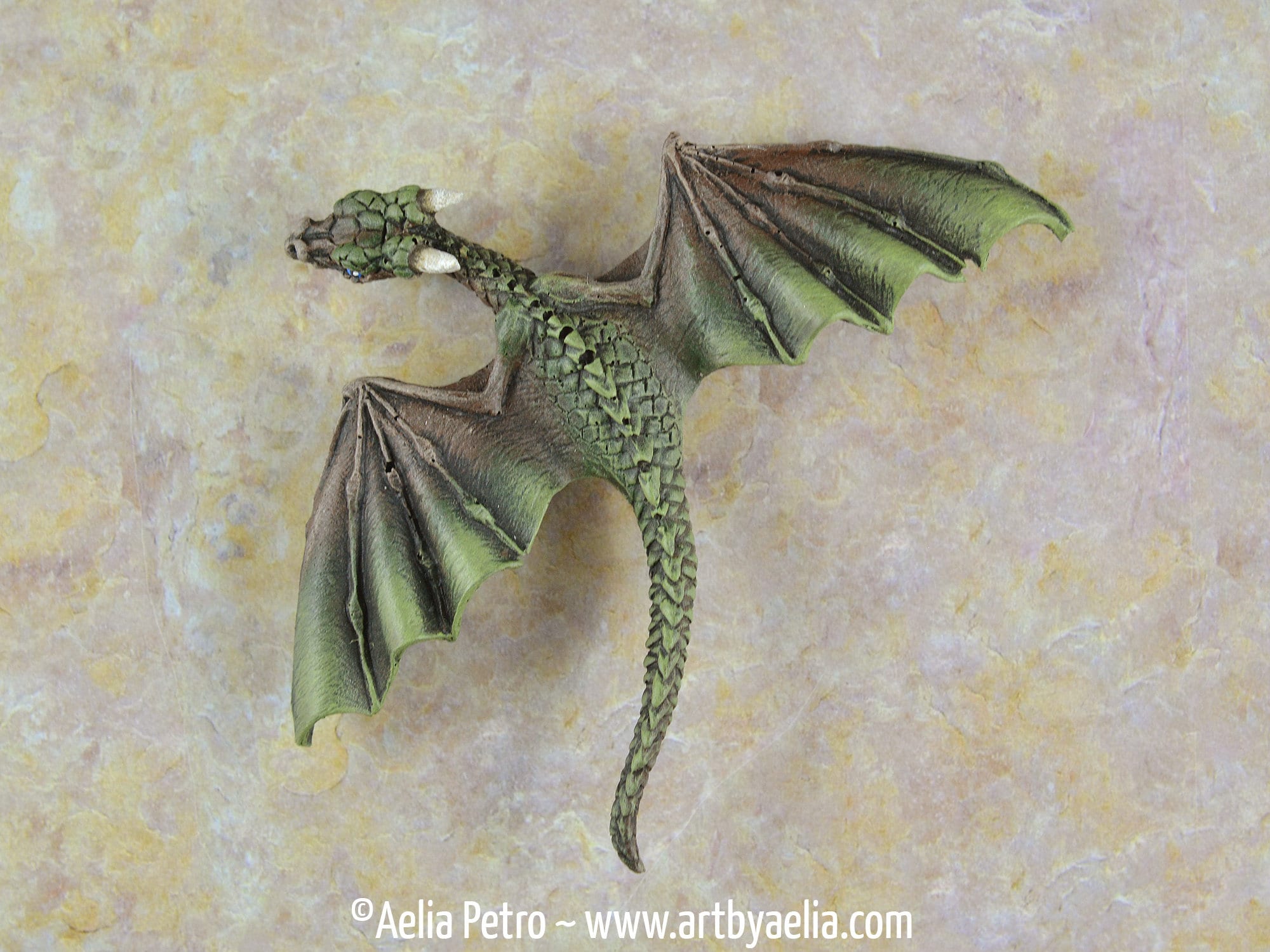 Dragon Barrette Earth Elemental Dragon PRE-ORDER Shipping - Etsy