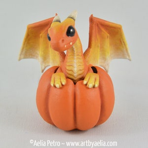 Pumpkin Dragon Sculpture Resin Designer Toy - Candy Corn Dragon - PRE ...