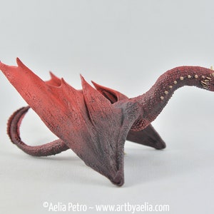 Realistic Baby Dragon Replica - Red Wyrm Dragon - PRE ORDER Shipping in ...