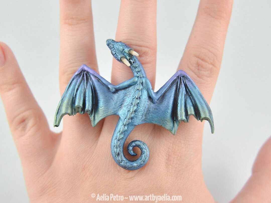 Adjustable Dragon Ring - in Your Choice of Colour - PRE ORDER Shipping ...