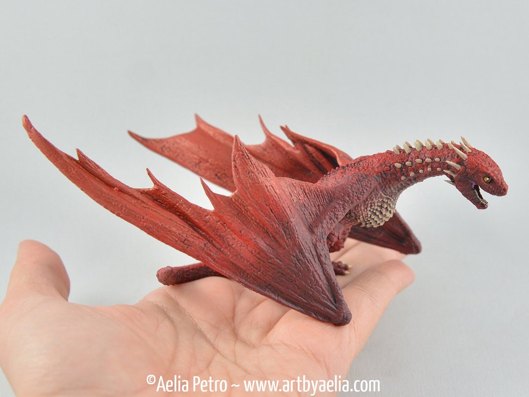 Realistic Baby Dragon Replica Red and Copper Dragon PRE ORDER Shipping ...