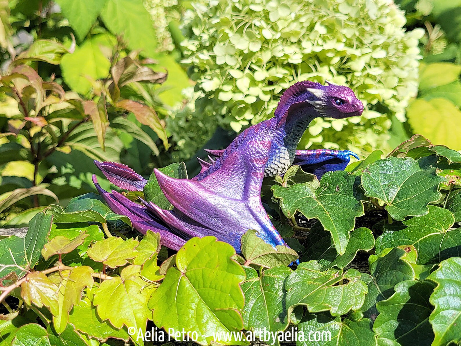 Realistic Baby Dragon Replica Purple Aurora Borealis - Etsy