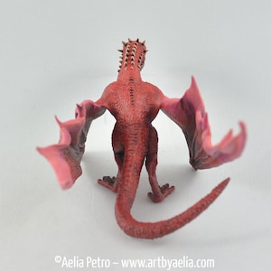 Realistic Baby Dragon Replica - Red and Pink Dragon - IN STOCK and ...