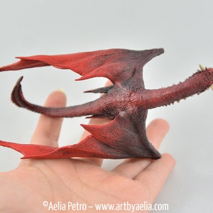 Realistic Baby Dragon Replica - Red Wyrm Dragon - PRE ORDER Shipping in ...