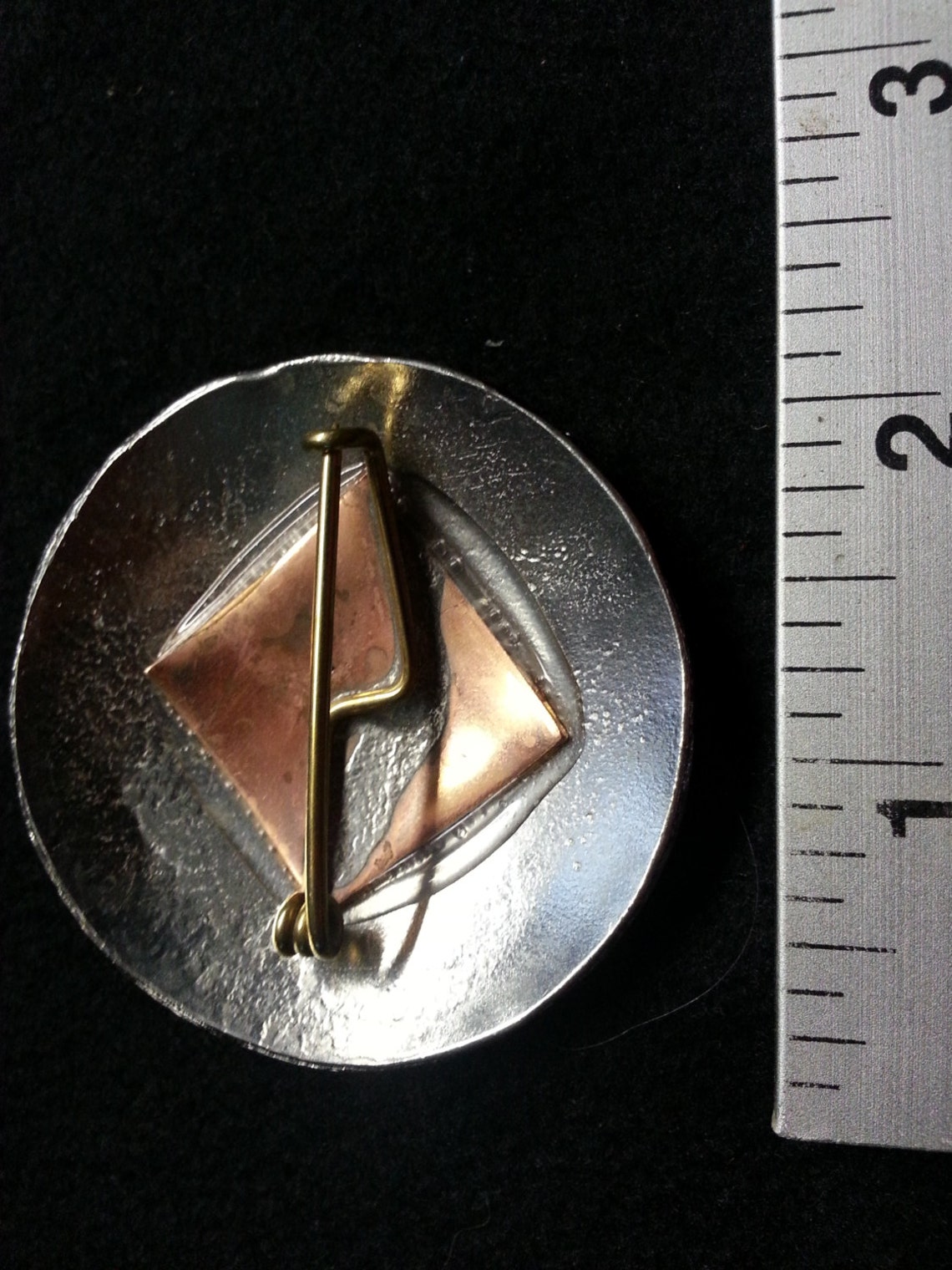 Large Pewter Disk Broach A With Celtic Orca - Etsy