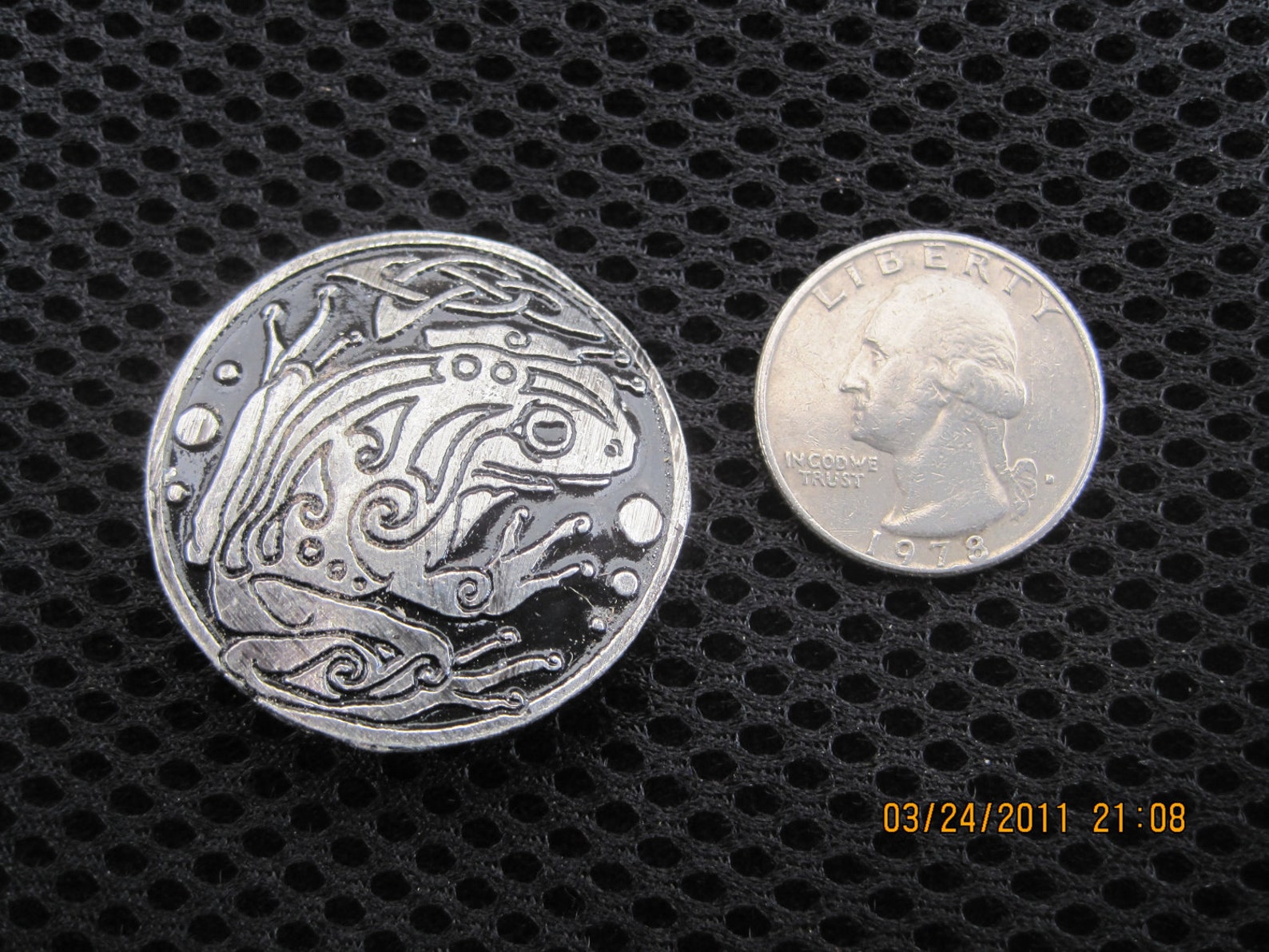 Medium Frog Broach Pewter - Etsy