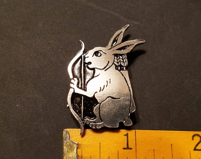Single Animal Pewter Archer Rabbit - Etsy