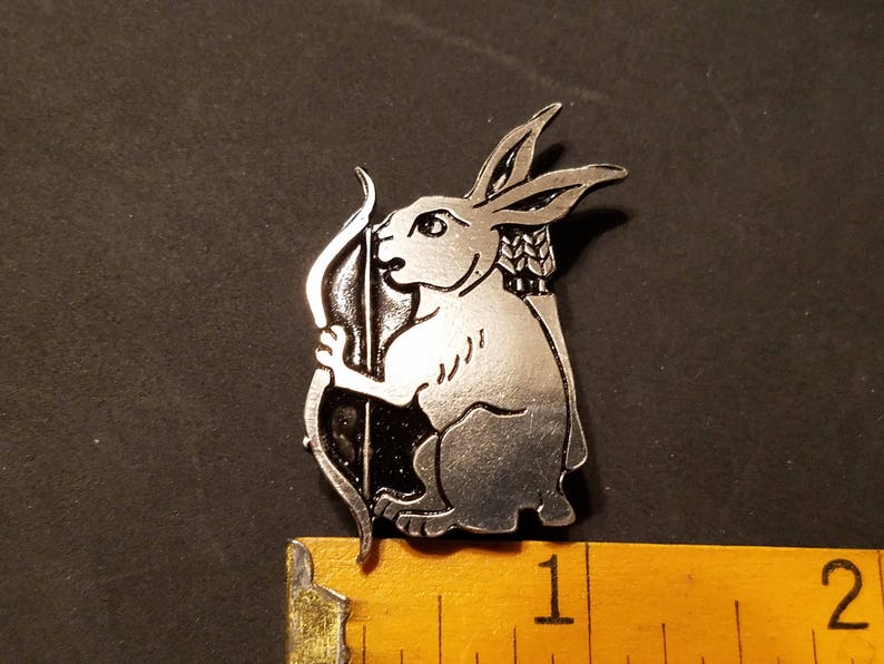 Single Animal Pewter Archer Rabbit - Etsy