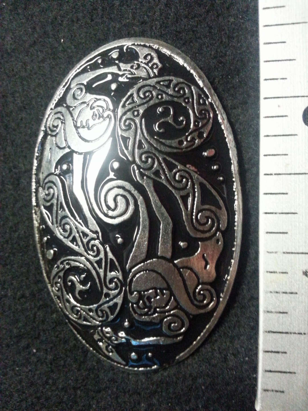 Large Viking Mermaids Oval Pewter Broach - Etsy