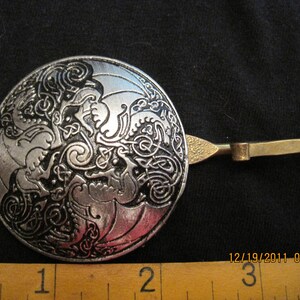 Large Pewter Celtic Dragon Cloak Clasp Pin - Etsy