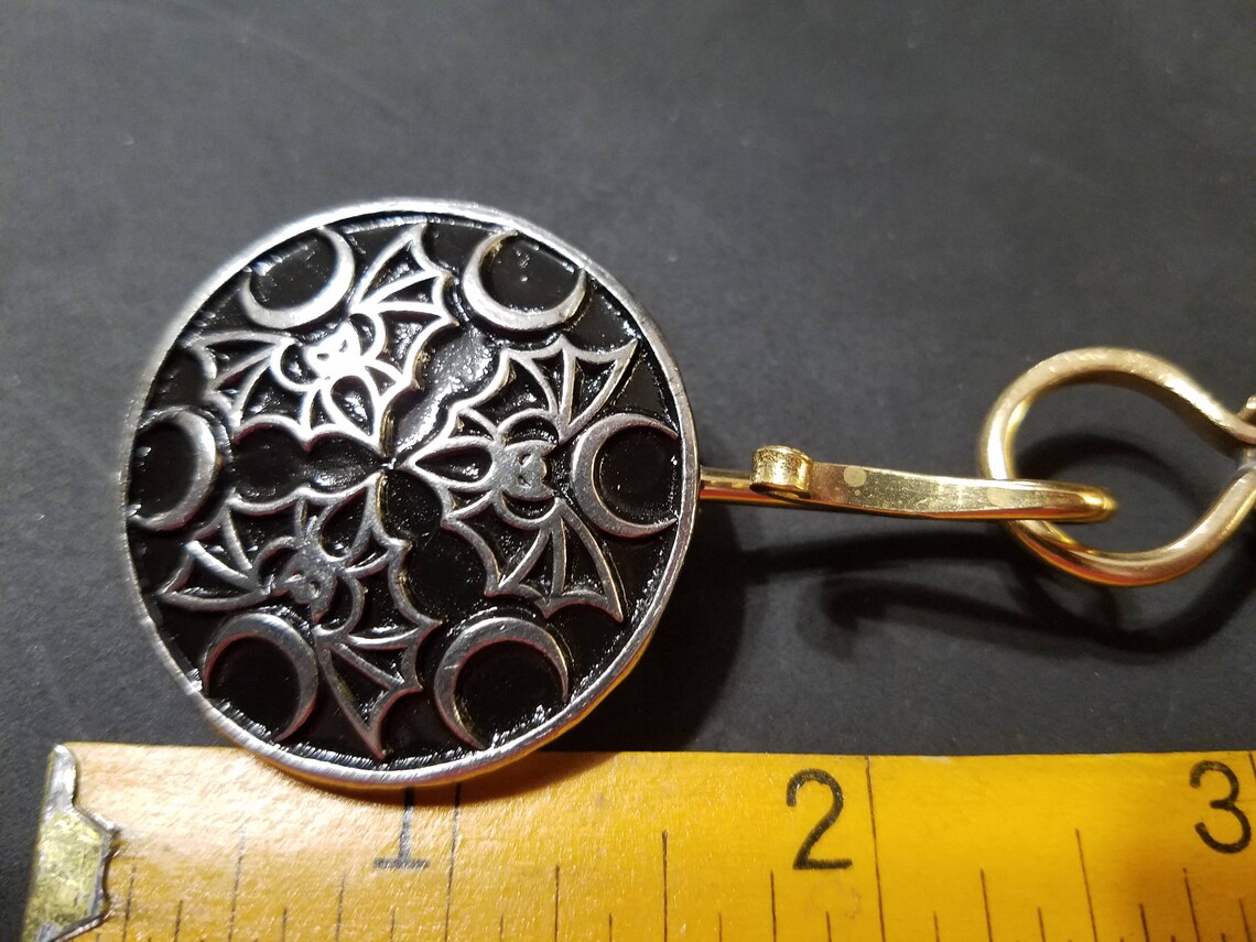 Medium Pewter Clasp With Bats ! - Etsy