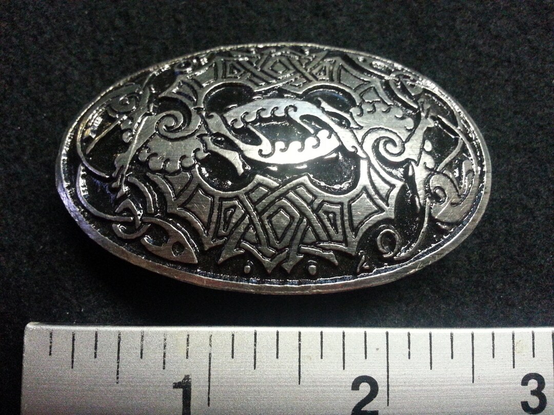 Large Viking Dragon Oval Pewter Broach - Etsy