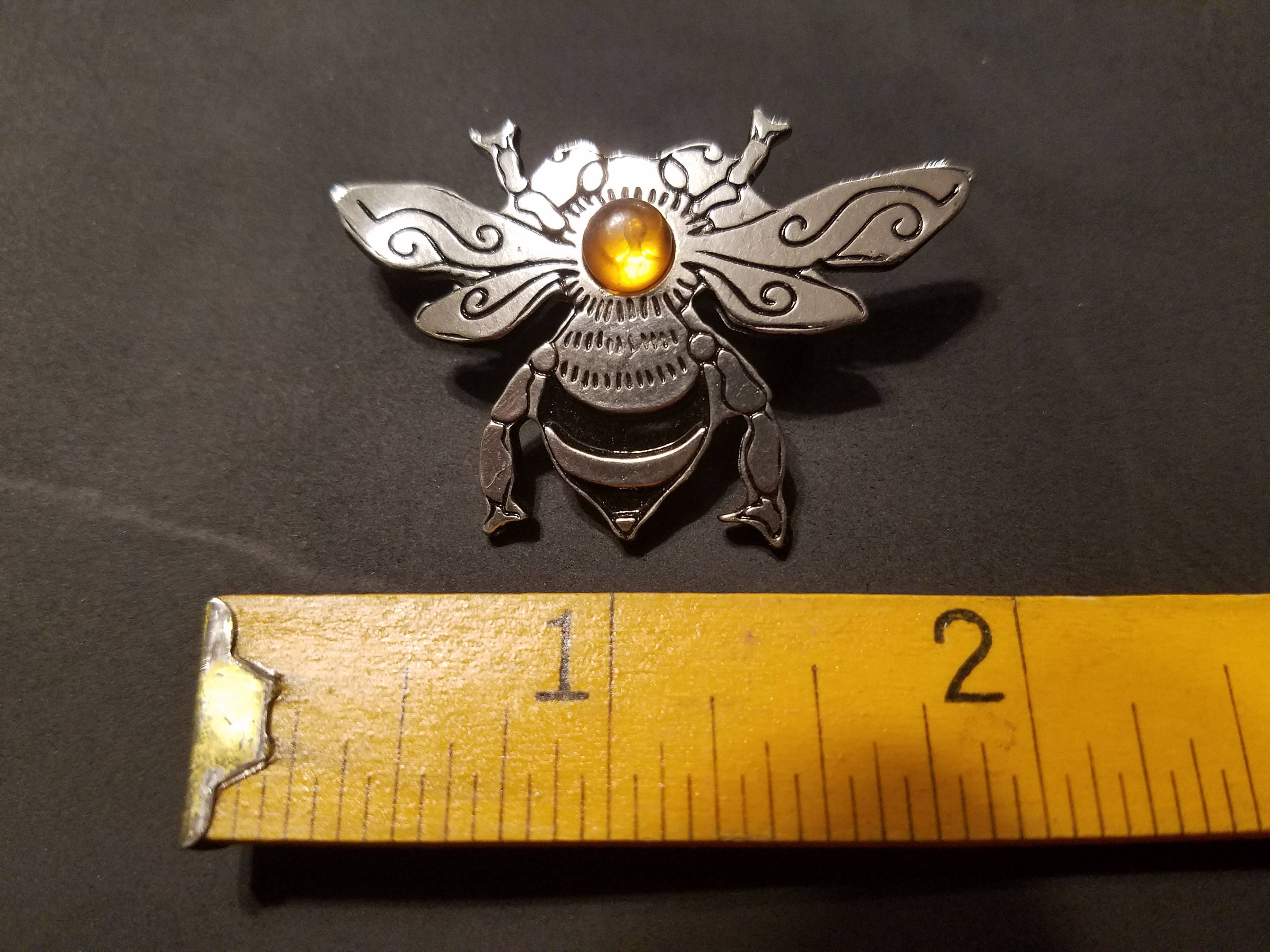 Celtic Bee With Stone Amber | Etsy