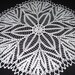 Handmade White Round Crochet Doily: Bat Flower - Etsy