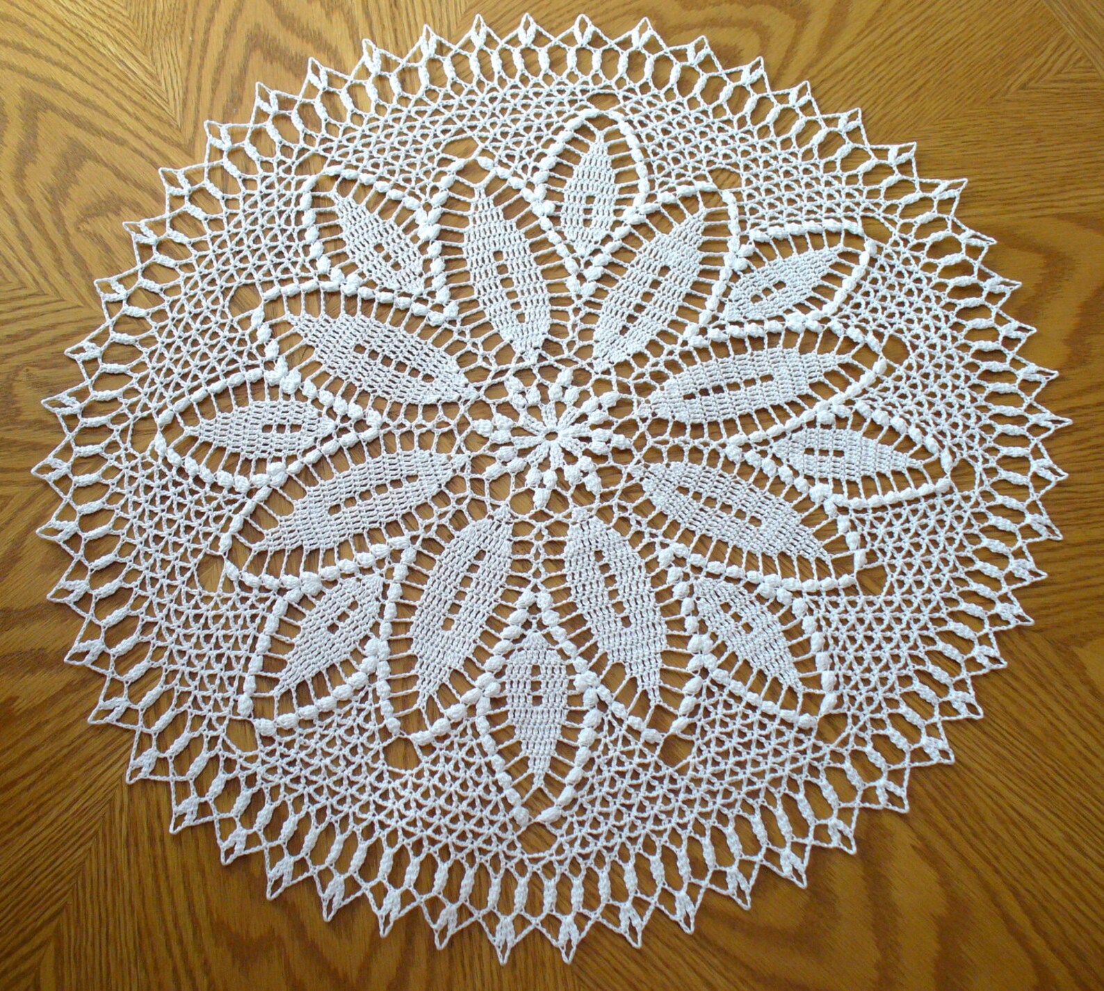 Handmade White Round Crochet Doily: Banksia Rose - Etsy