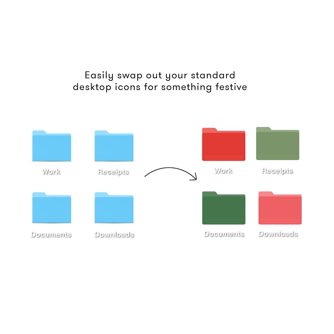 10 Christmas Folder Icons Holiday Bundle for Mac Windows - Etsy