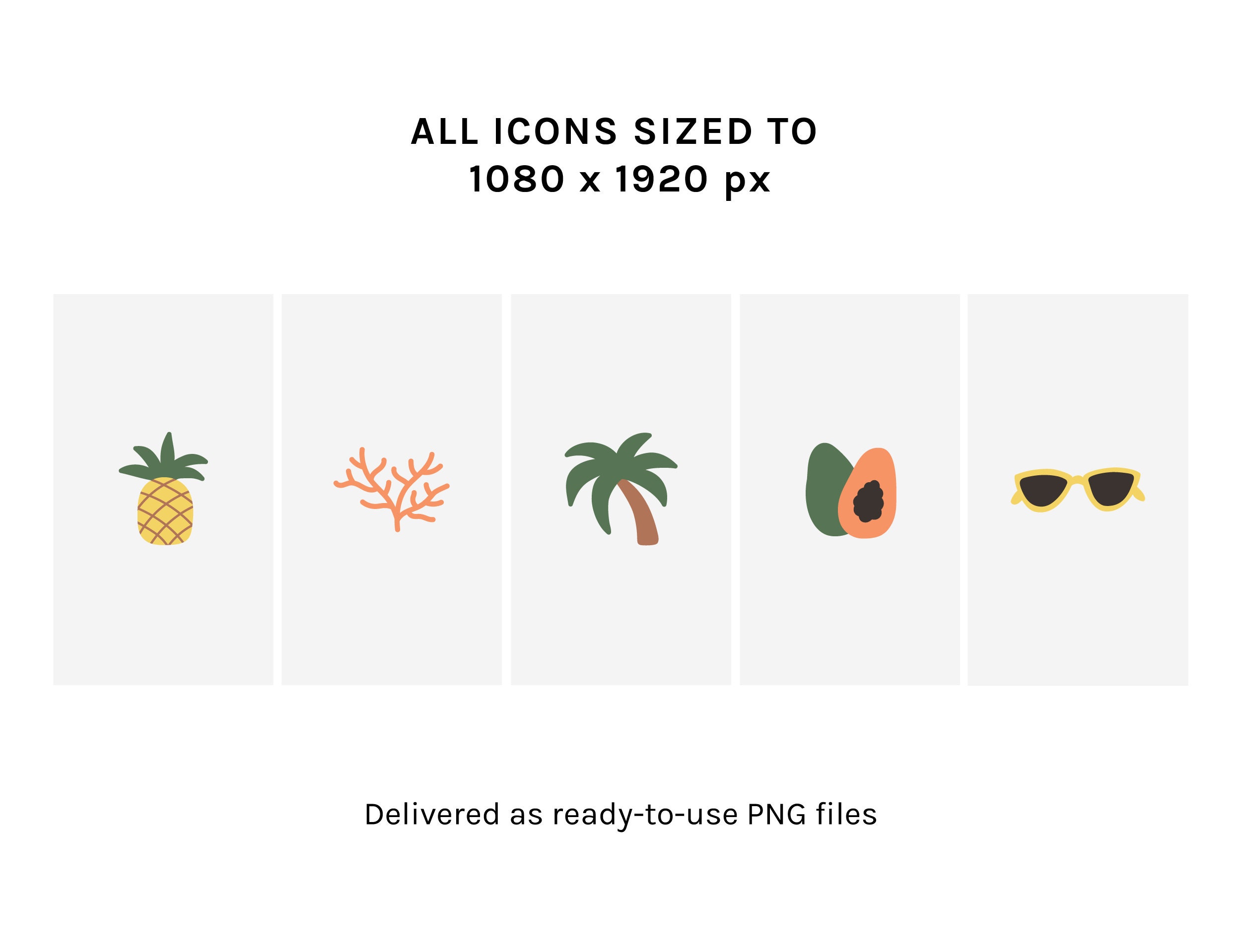 TROPICAL SUMMER Instagram Story Highlight Covers neutral | Etsy