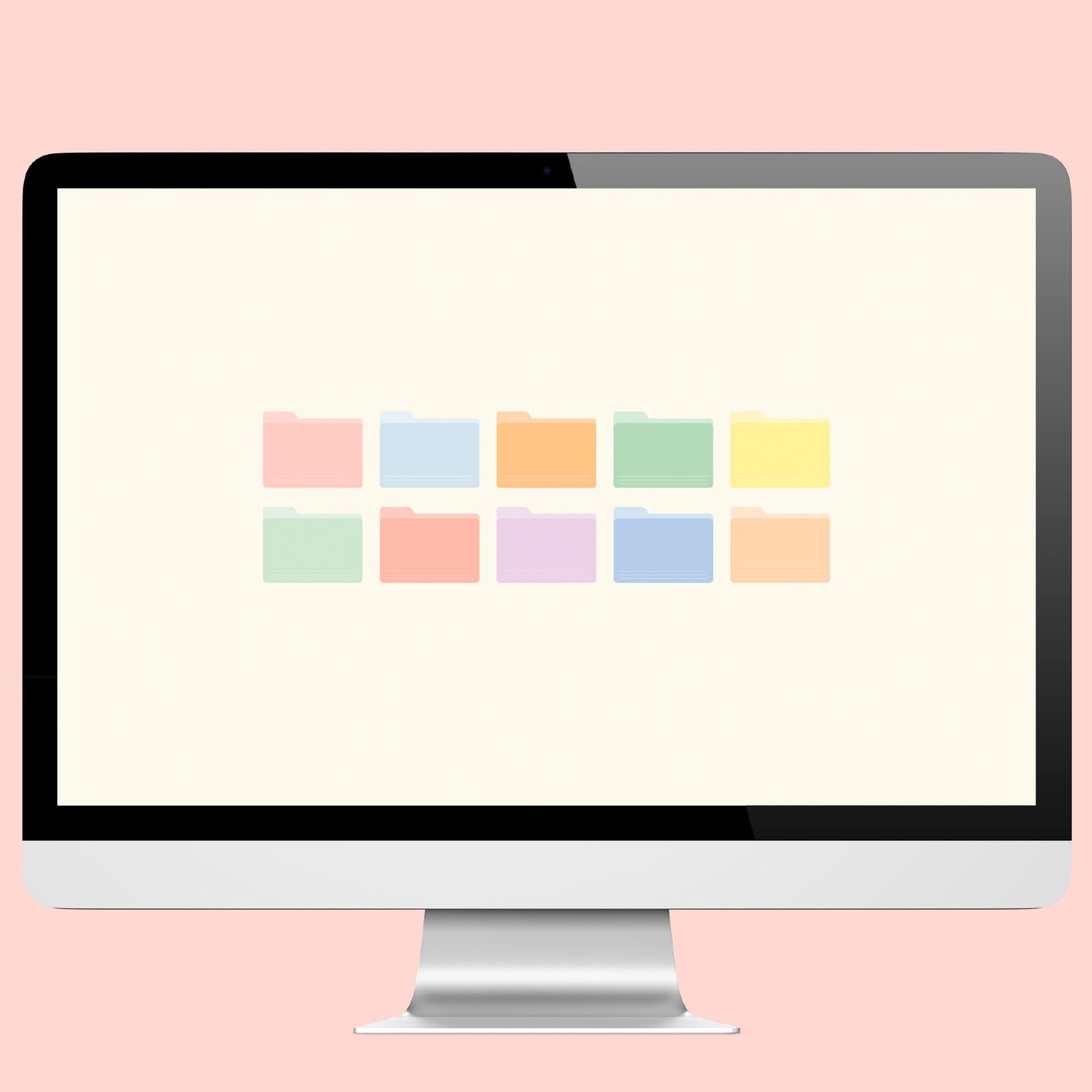 10 Pastel Desktop Icons Folder Icon Set for Mac Windows - Etsy Canada