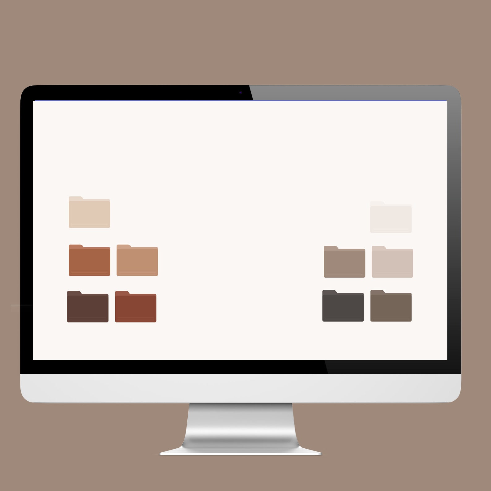 10 Desktop Folder Icons Neutral Set for Mac Windows - Etsy