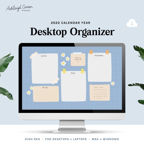 Blue Desktop Organizer - Etsy