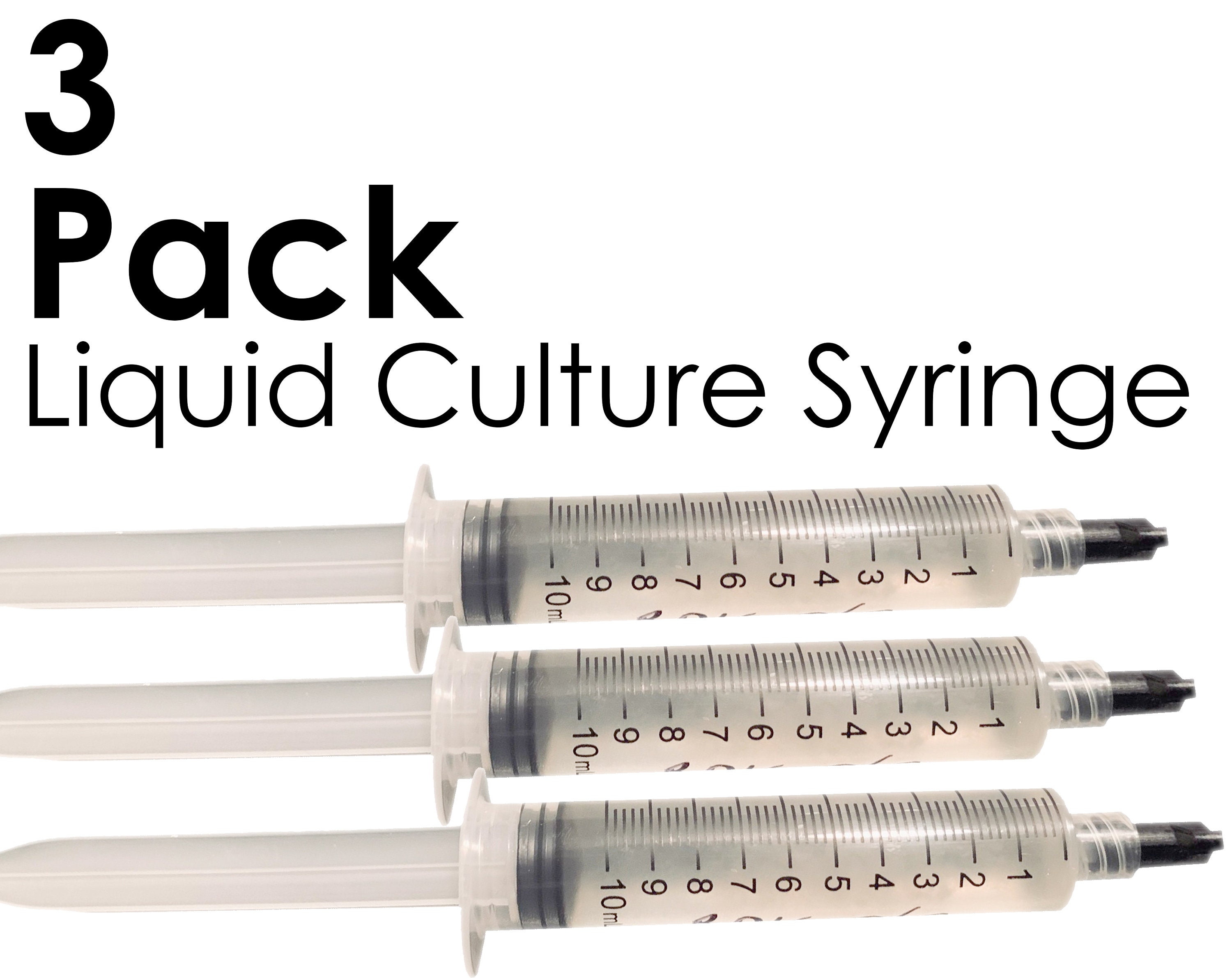 3 Pack Liquid Culture Mushroom Syringe Inoculation Mycelium - Etsy