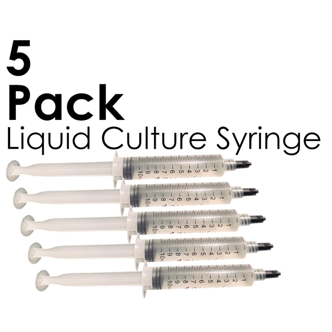 5 Pack Liquid Culture Mushroom Syringe Inoculation Mycelium Starter ...