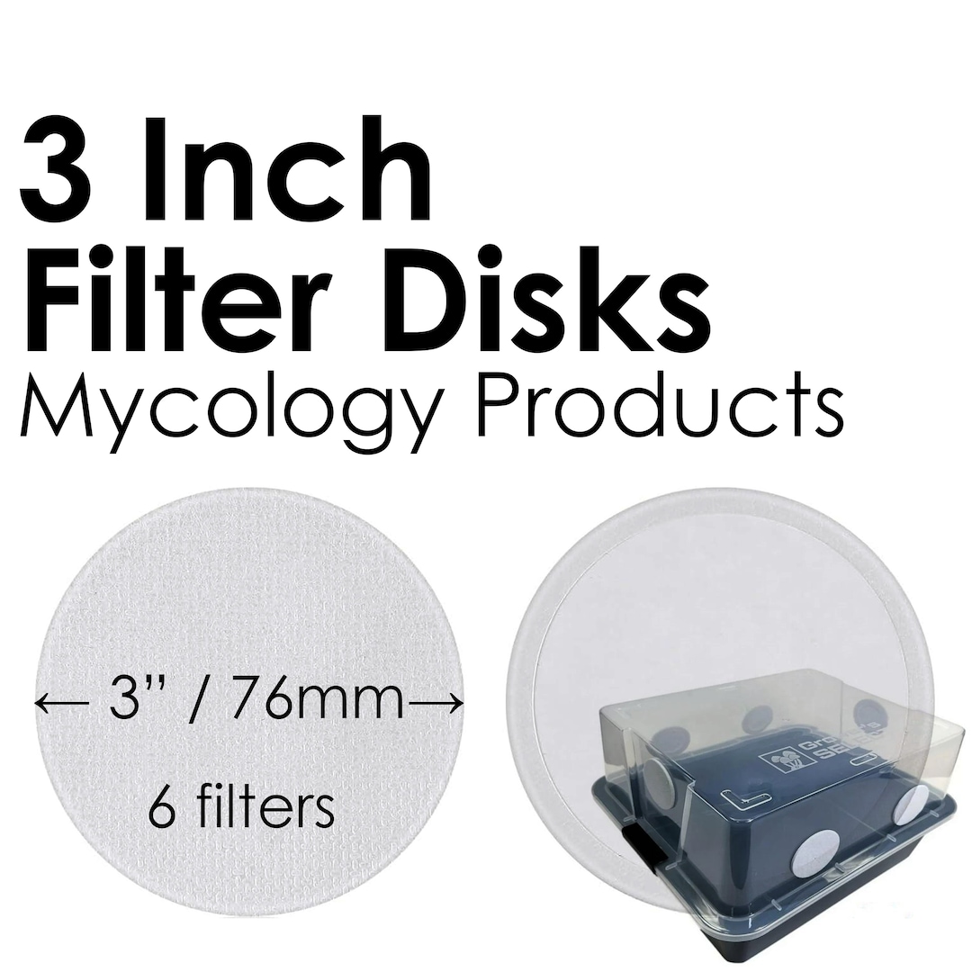 3 Inch Mushroom Monotub Stick-on Synthetic Filter Patches With 0.3 ...