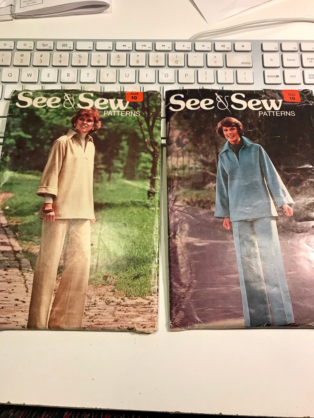 Two Vintage 1970s See and Sew Patterns – Size 10 Tunic and Wide Leg ...