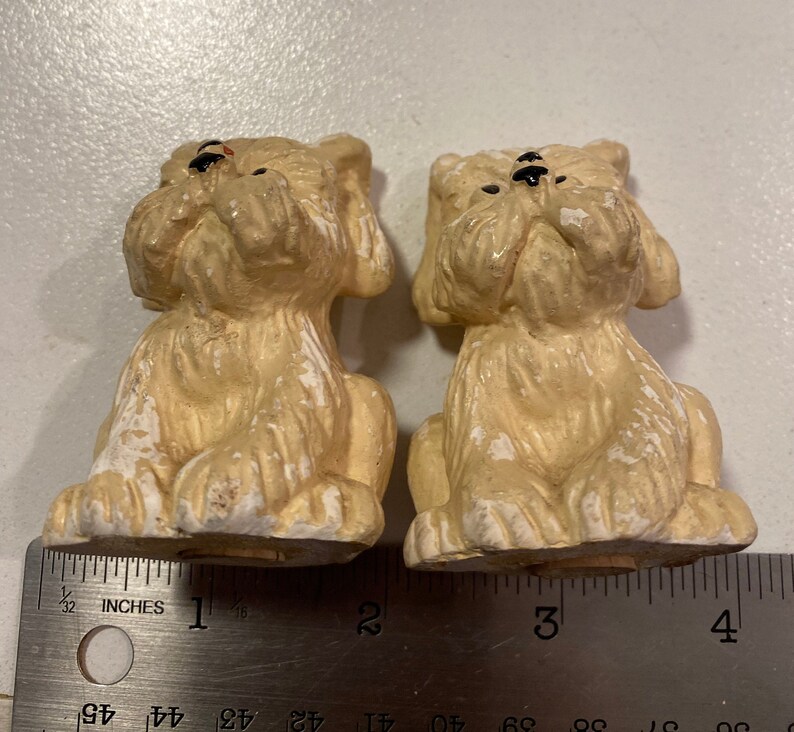 Vintage Scruffy Puppies Salt and Pepper Shakers - Etsy